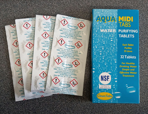 Aqua Midi Water Purifying Tablets (32) | Harlequin Serviceshttps ...