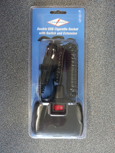 Double USB & 12V Cigarette Sockets with Extension Cable | Harlequin ...