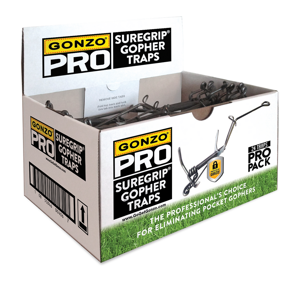 GONZO® PRO 5006 BULK - SUREGRIP® GOPHER TRAP - 24 Count | gonzostore