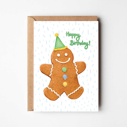Gingerbread Birthday Card | Katie Tinkler