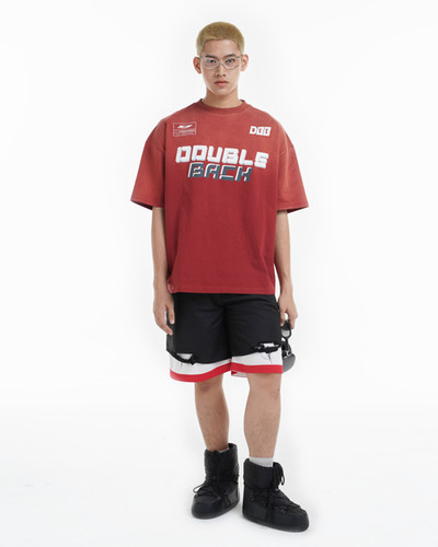 Washed Sport Logo Red Oversize | Doubleback