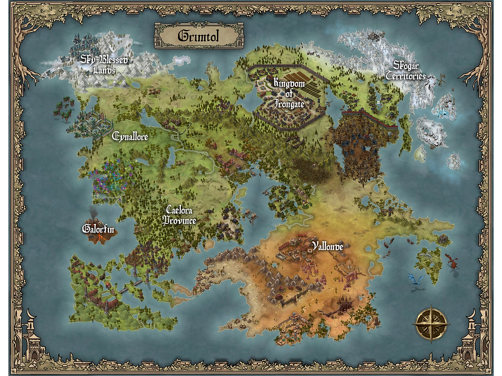 World Map Reveal for "A Delicate Betrayal", a new Epic Fantasy Series!