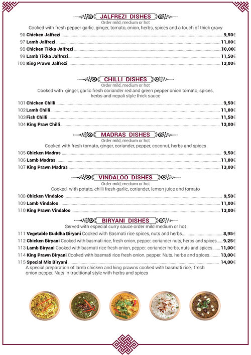 Menu | himalayalanzarote