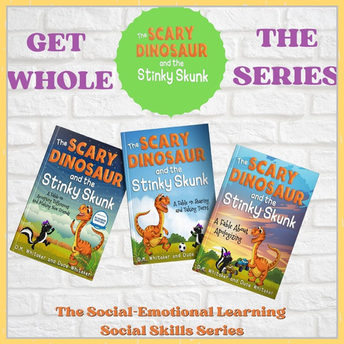 Scary Dinosaur and Stinky Skunk Series (3) Book Bundle | Author D.M ...