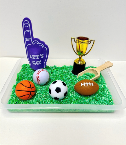Sports Sensory Bin | FS Learn & Play
