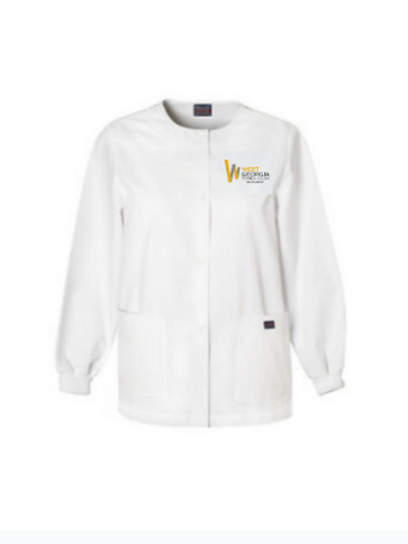 Ladies Snap Down Jacket White 4350 | UniformsPTC