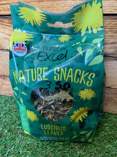 Burgess Excel Nature Snacks Lucious Leaves 60g | STANAH