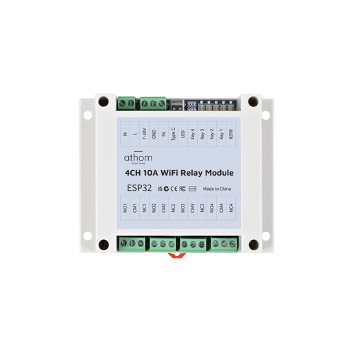 4CH ESP32 RF322 Inching/Self-lock Relay for ESPHome | athom