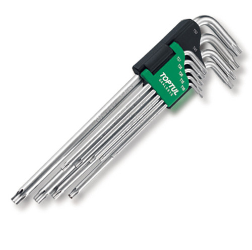 TOPTUL Hex Key Torx Set Extra Long 9 Pc | ASL Industries