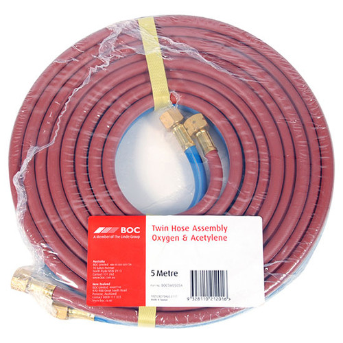 BOC Oxy-Acetylene Hose Twin Assembly 5mm | ASL Industries