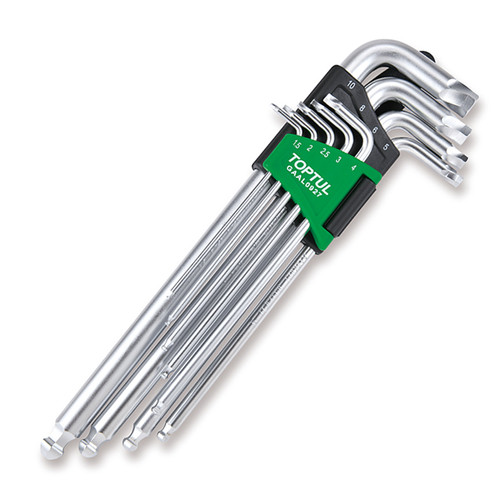 TOPTUL Hex Key Extractor Set Extra Long 9pc | ASL Industries