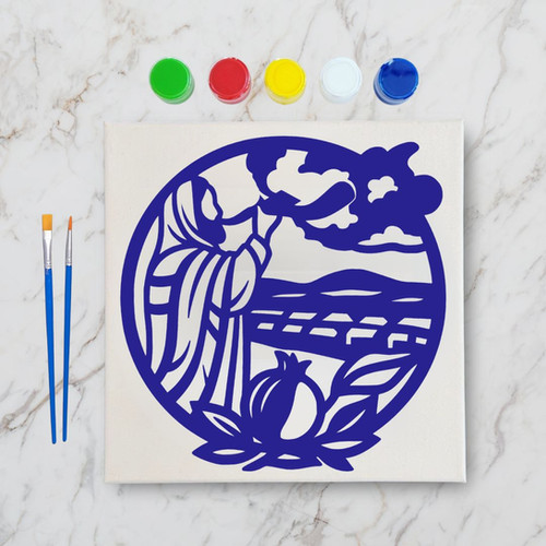 Shofar and Pomegranate Painting Kit – SmArt Sticker™ Judaica Art ...