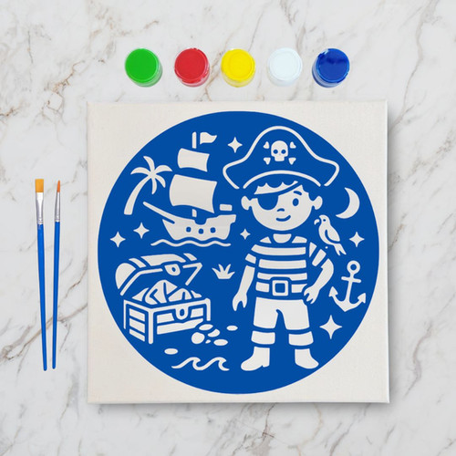 Pirate Adventure Painting Kit – SmArt Sticker™ Canvas | Perfect ...