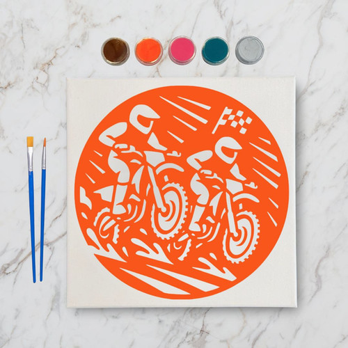 Dirt Bike Race Painting Kit for kids | Perfect Creation Kits™