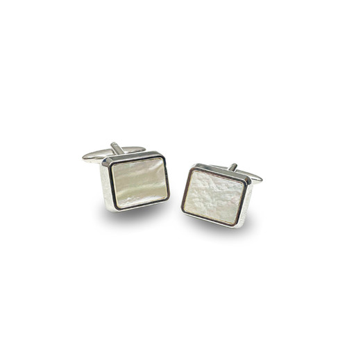 Rectangular Mother of Pearl Cufflinks | Common Suits