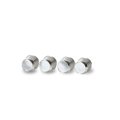 White Pearl Stud Set for Black Tie | Common Suits