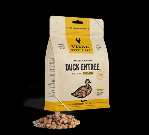 Duck Entree Mini Nibs Dog Food 25 oz - Vital Essentials | UFI Site