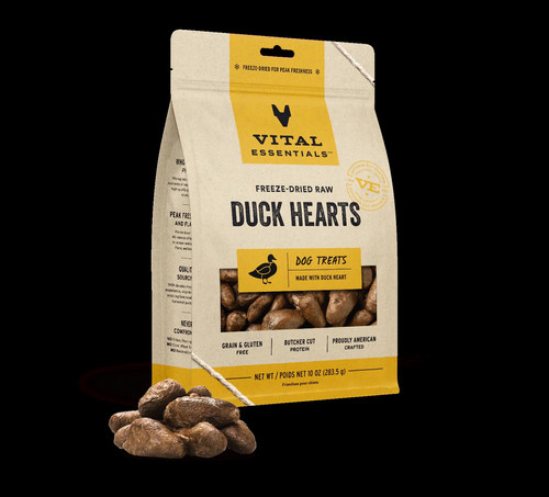 Freeze-Dried Duck Hearts Treat 10 oz - Vital Essentials | UFI Site
