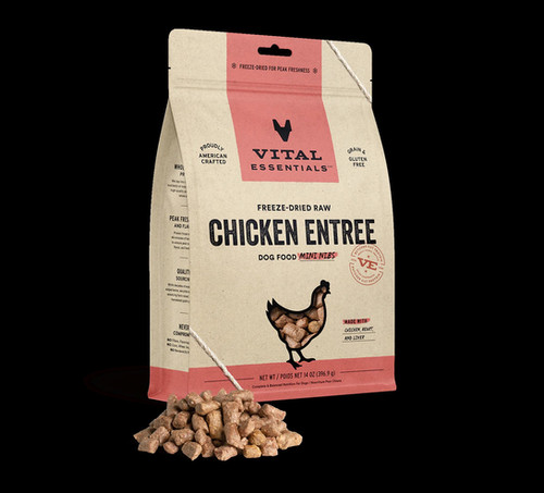 Chicken Entree Mini Nibs Dog Food 25 oz - Vital Essentials | UFI Site
