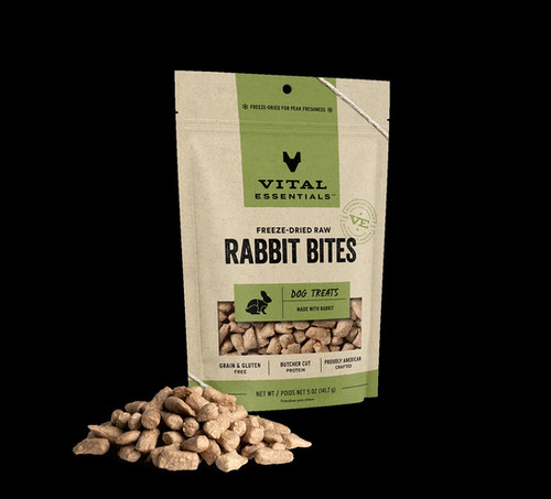 Freeze-Dried Rabbit Bites Treat 5 oz - Vital Essentials | UFI Site