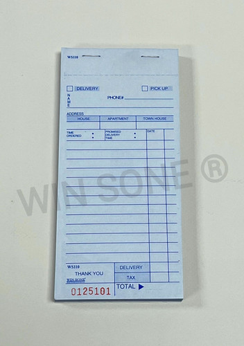 Triplicate Guest Check | Super Win Enterprise