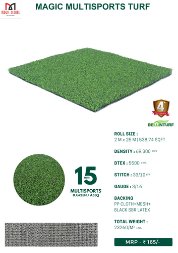 Magic Turf Multisports Turf 15mm | Magic Floors