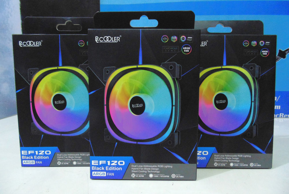 Review PCcooler EF120 Black Edition ARGB