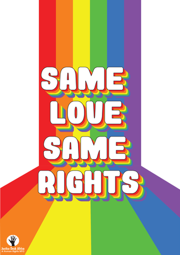 LGBTQIA+ Rights Poster | Justice Desk Africa