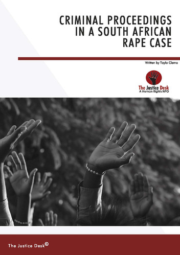 Criminal Proceedings in a South African Rape Case Manual | Justice Desk ...