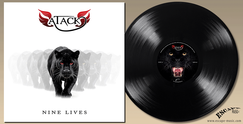 Escape Music Announces Atack debut album title "Nine Lives".