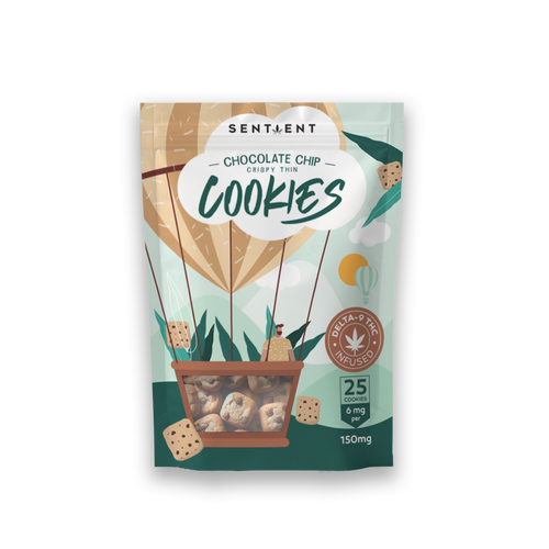 Chocolate Chip Crispy Mini Cookies | Sentient Snacks