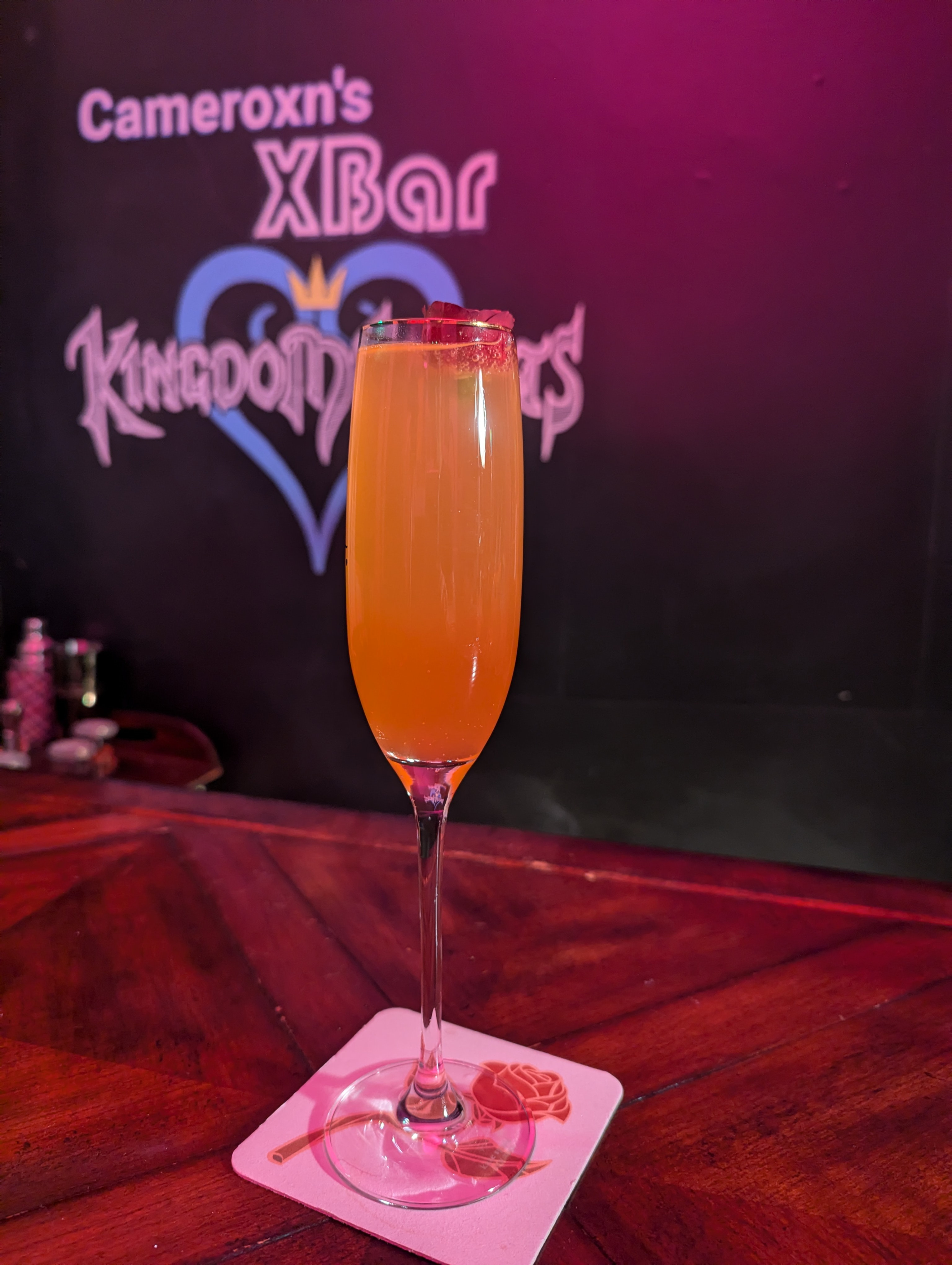 Divine Rose Keyblade Cocktail Recipe inspired by Kingdom Hearts ...