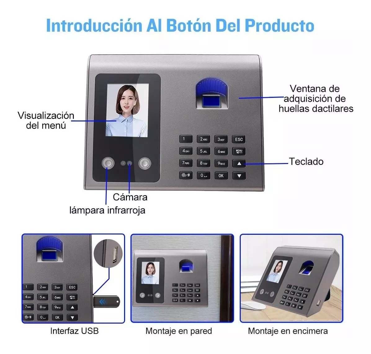 Reloj Checador Facial Biometrico Huella y Rostro | Soportec de B.C.