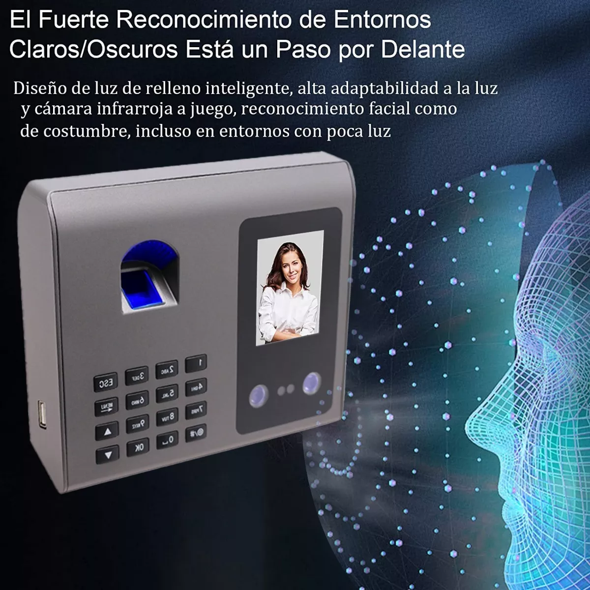 Reloj Checador Facial Biometrico Huella y Rostro | Soportec de B.C.