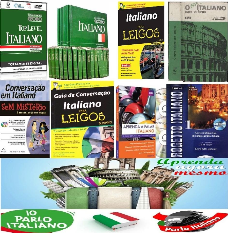 APRENDA ITALIANO AGORA - Mais de 150 livros e apostilas com áudio, para ...