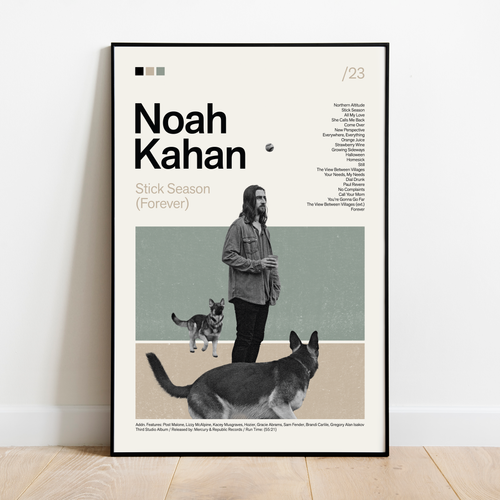 Noah Kahan - Stick Season (Forever) | Album Artwork Poster