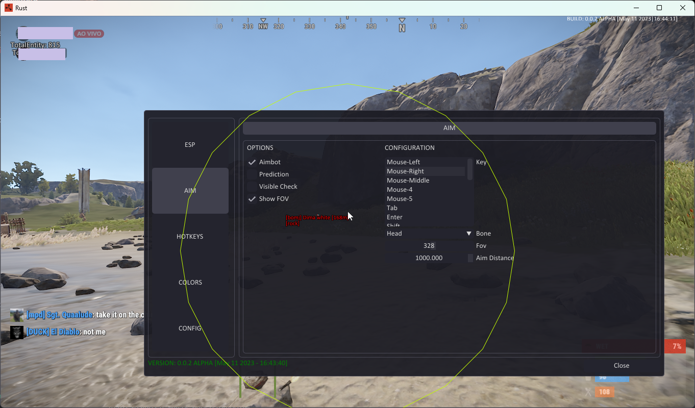 Rust Shack Cheat & Aimbot - Wallhack, Aimbot and more - CiroScript