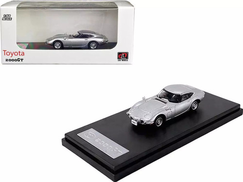 TOYOTA 2000 GT 2000GT SILVER 1/64 SCALE DIECAST CAR MODEL BY LCD MODELS ...