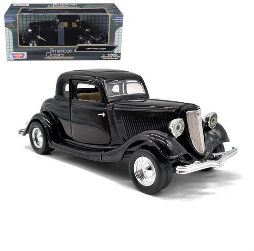 1934 FORD COUPE BLACK 1/24 SCALE DIECAST CAR MODEL BY MOTOR MAX 73217 ...