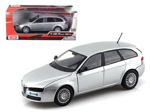 ALFA ROMEO 159 SW WAGON SILVER 1/24 SCALE DIECAST CAR MODEL BY MOTOR ...