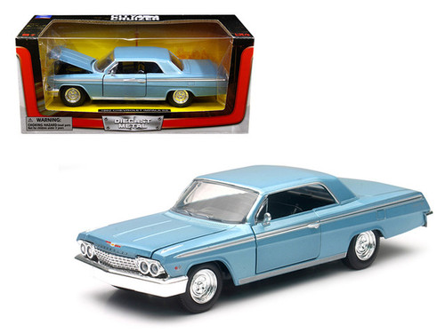 1962 CHEVROLET IMPALA SS BLUE 1/24 SCALE DIECAST CAR MODEL BY NEWRAY ...