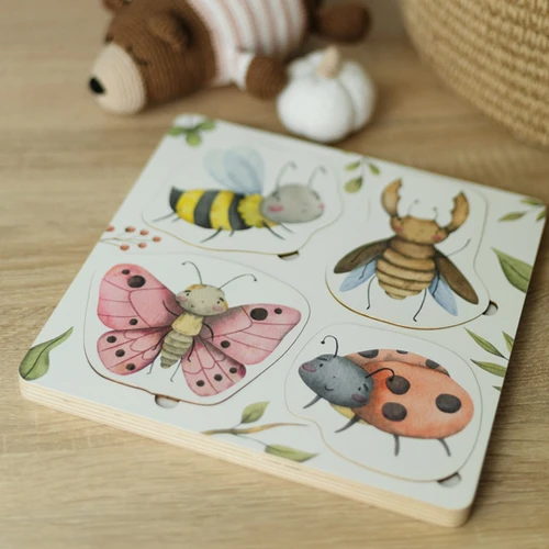 Insects' Life Cycle Wooden Puzzle Montessori Educational Toy ...