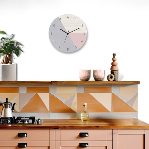 שעון קיר גדול | שעון עגול | עיצוב נורדי - גלא