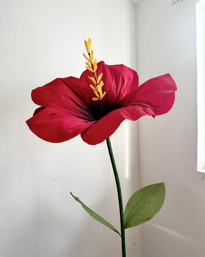 (For RENT) Red Hibiscus Standing Flower | Evermore Flower