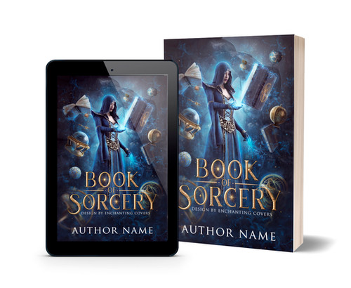 Book of Sorcery premade cover | EnchantingCovers