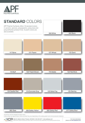COLOR CHARTS | Texas | DecorativeCS
