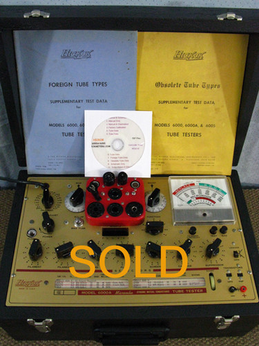 Hickok 6000A Mutual Conductance Tube Tester & New Case | Hickok Meters