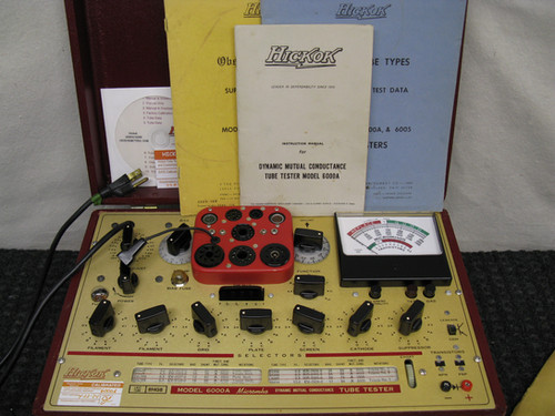 Hickok 6000A Mutual Conductance Tube Tester - Calibrated - Clean ...