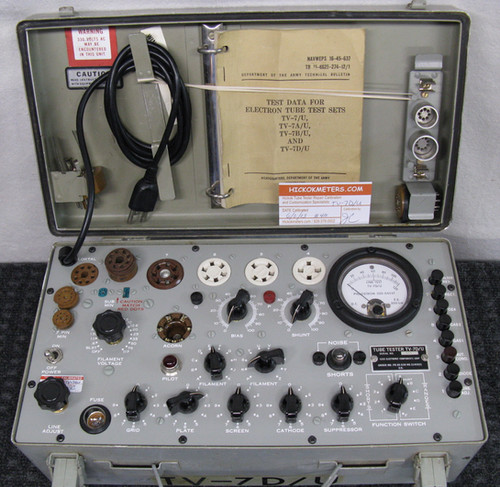 TV-7 D/U Tube Tester - Clean & *CALIBRATED* | Hickok Meters