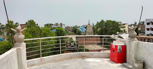 Terrace steel railing design, house front elevation, | FabricatorIndia ...